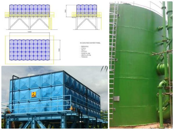 FRP Water Tank Fiberglass Produk Terbaik dan Berkualitas